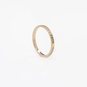 Custom Laser Engraved Diamond Eternity Band